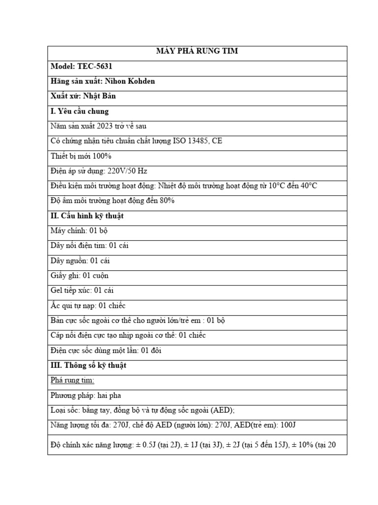 Máy Phá Rung Tim | PDF