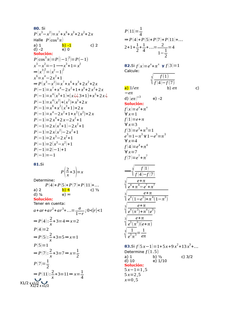 Polynomial Problem Solutions | PDF