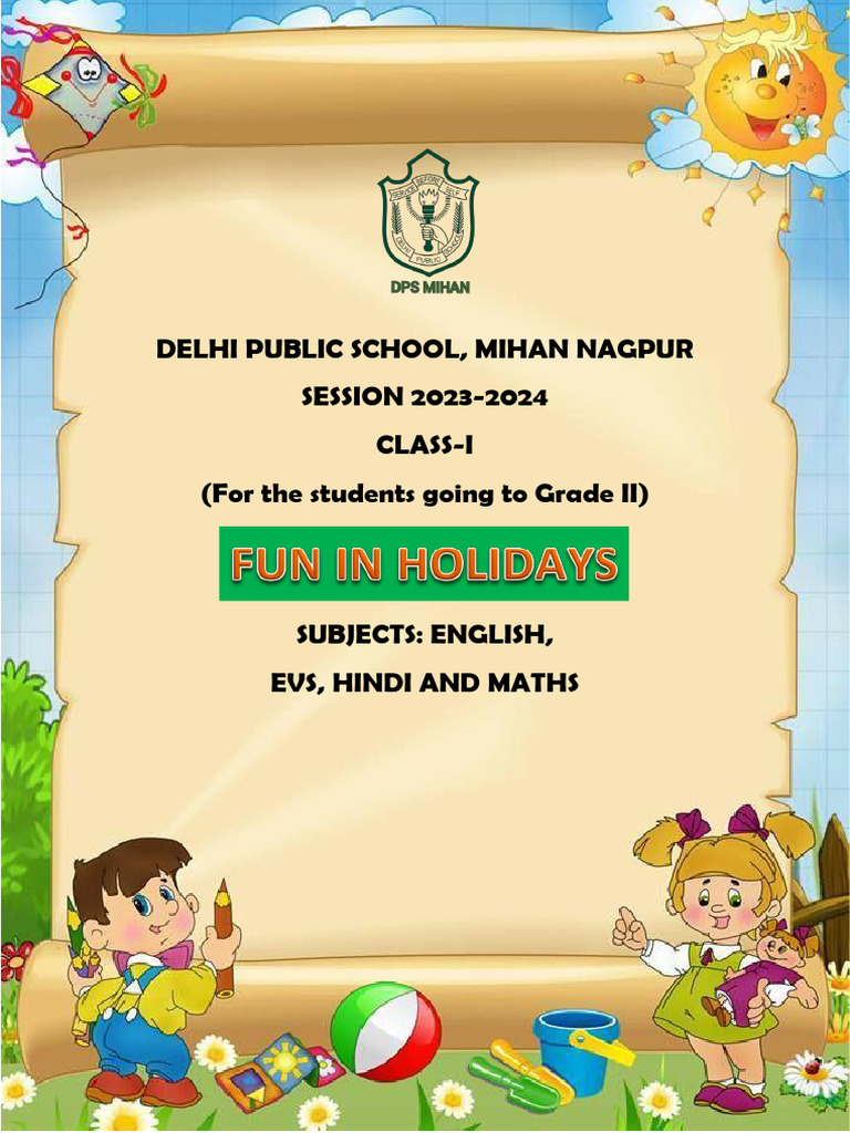 Class II Holiday Homework | PDF