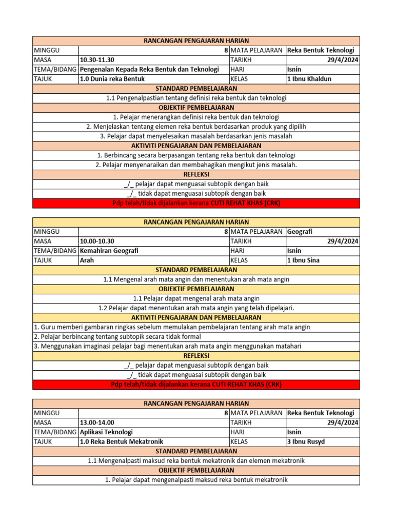 RPH M8 (2024) | PDF | Karier & Perkembangan | Seni