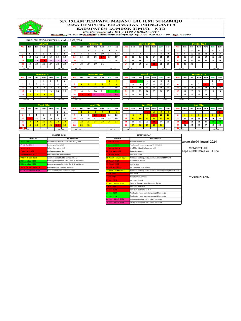 KALDIK 2023-2024 - (Potrait) | PDF