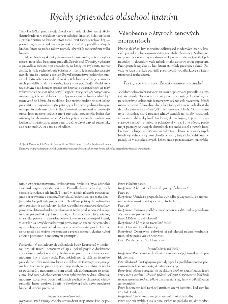 Old School Primer | PDF