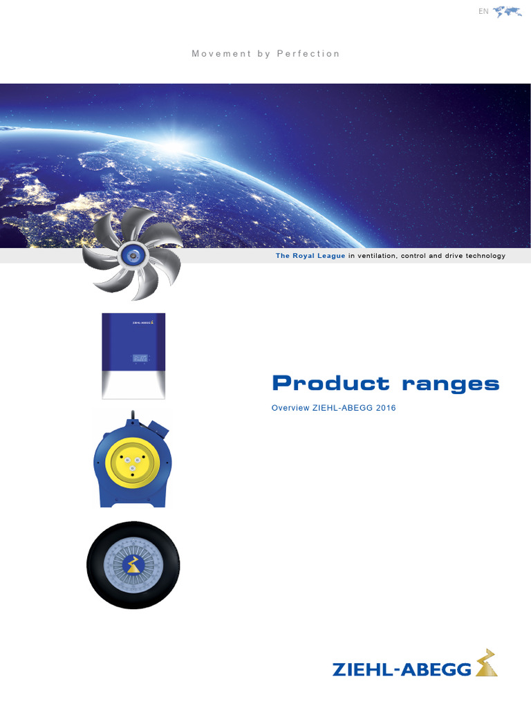 ZIEHL-ABEGG Product Range Overview | PDF | Manufactured Goods | Engineering