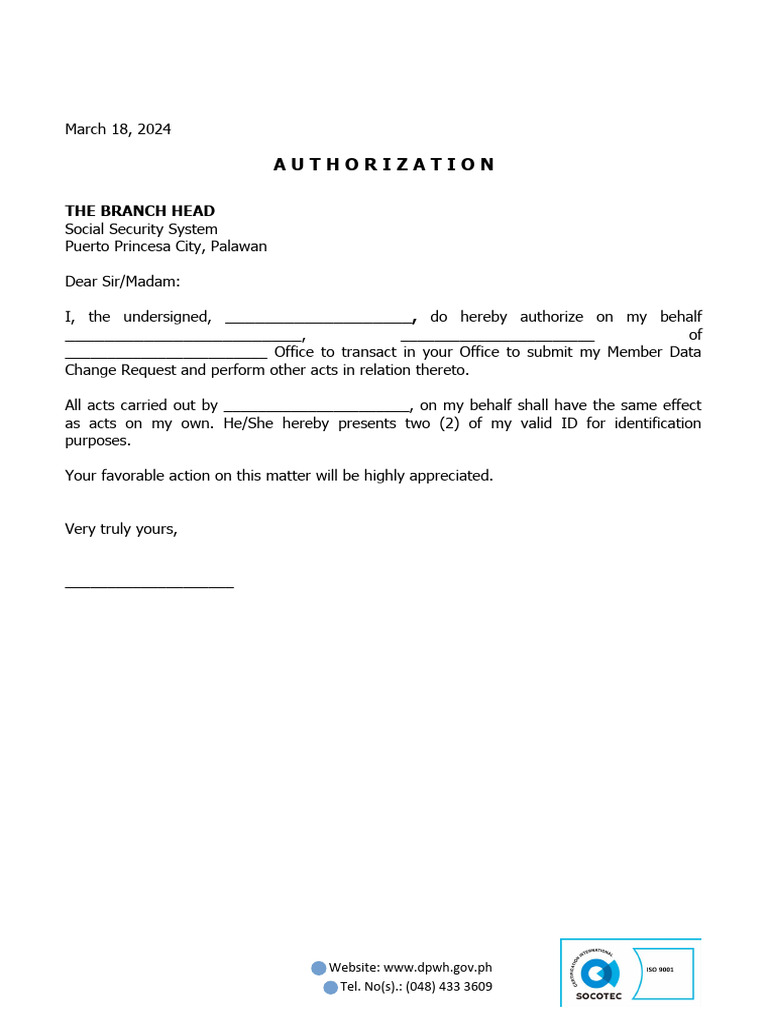 Authorization Sss2 | PDF