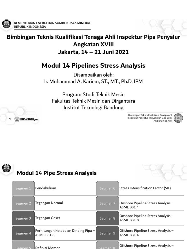 14 Pipeline Stress Analysis | PDF | Teknologi & Rekayasa