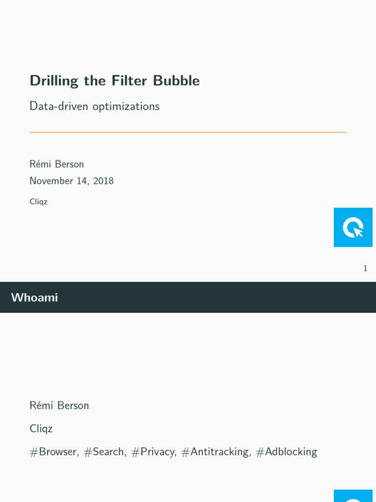 Drilling The Filter Bubble | PDF | Internet | Computing