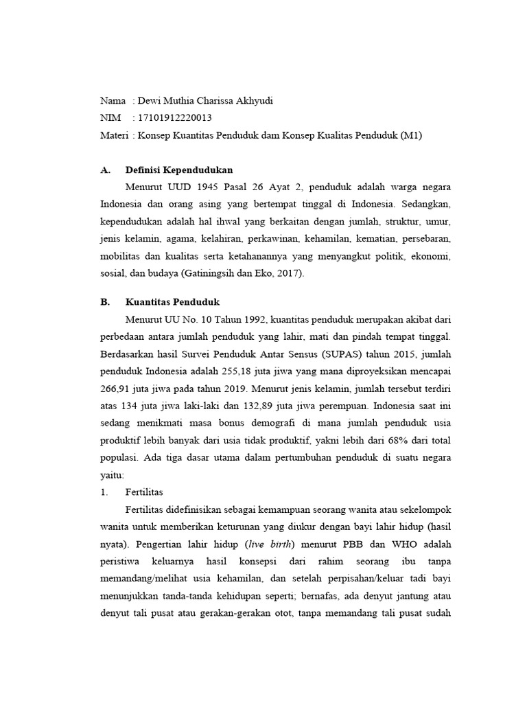 Pertemuan1 - Dewi Muthia CA - 1710912220013 | PDF
