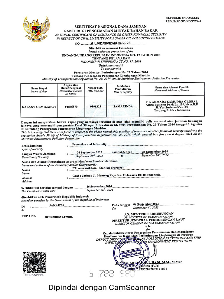 Pencemaran Minyak Bahan Bakar (Exp 26 Sep 24) | PDF