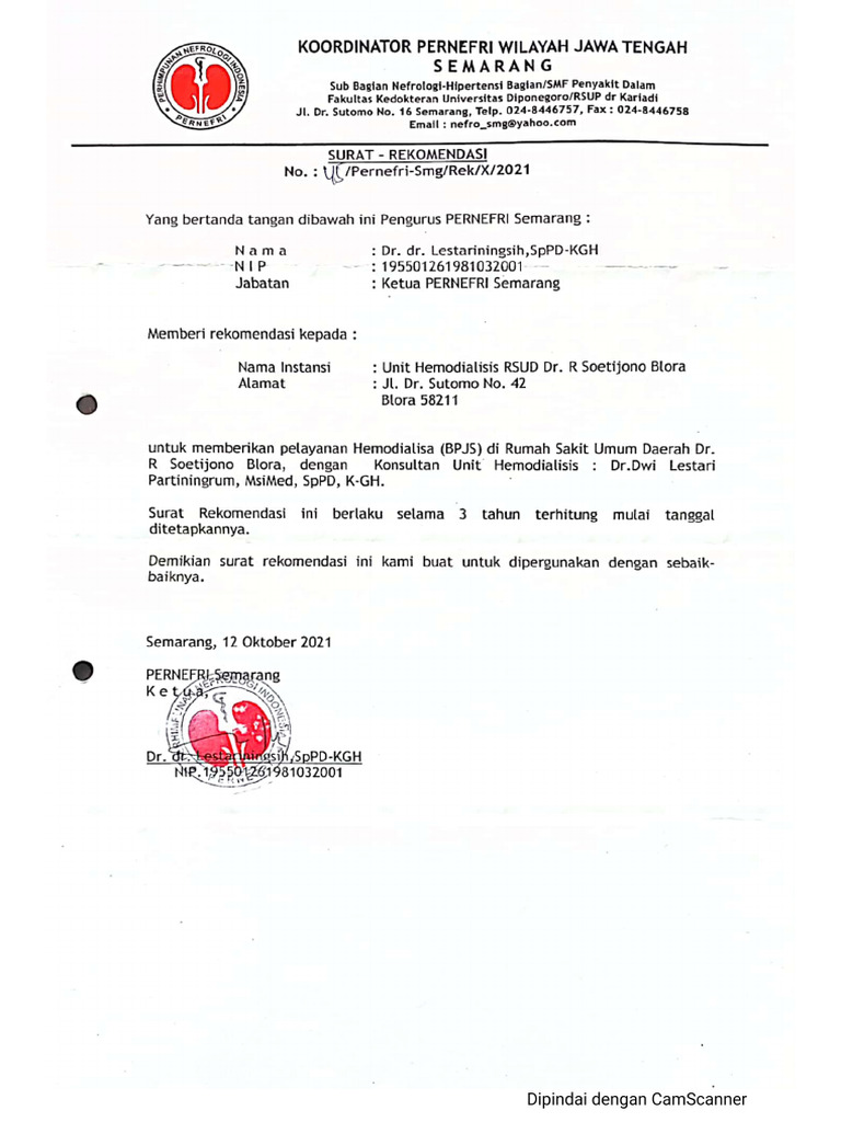 Rekomendasi Pernefri | PDF