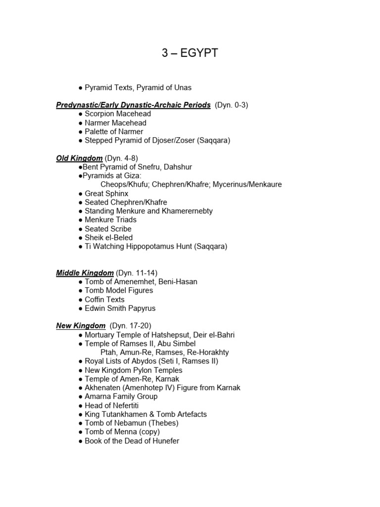 Ancient Egyptian Art and Architecture Overview | PDF | Egyptian ...