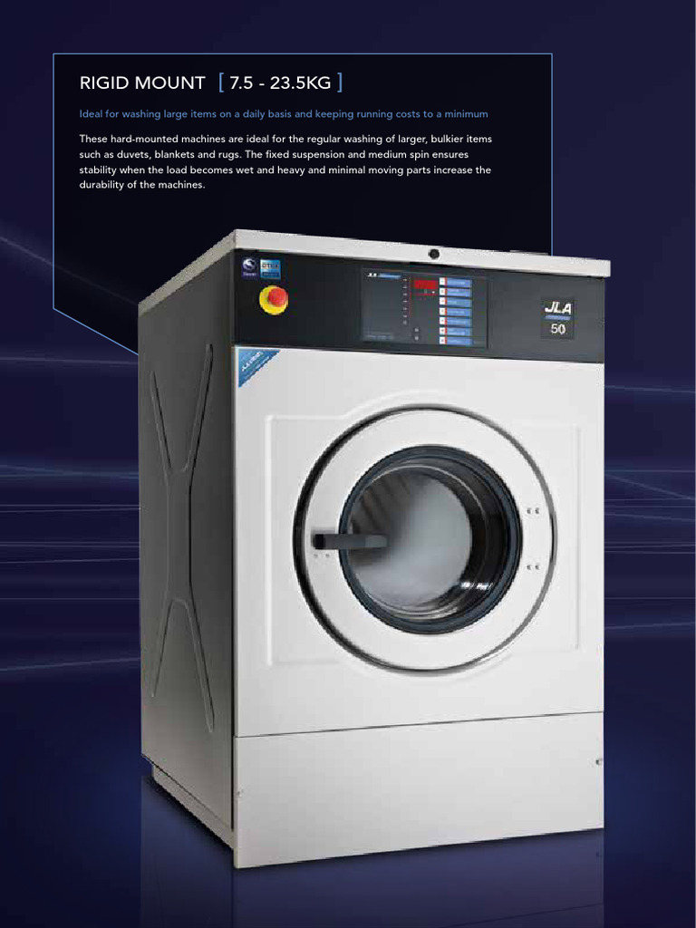 Industrial Rigid Mount Washers Overview | PDF | Washing Machine ...
