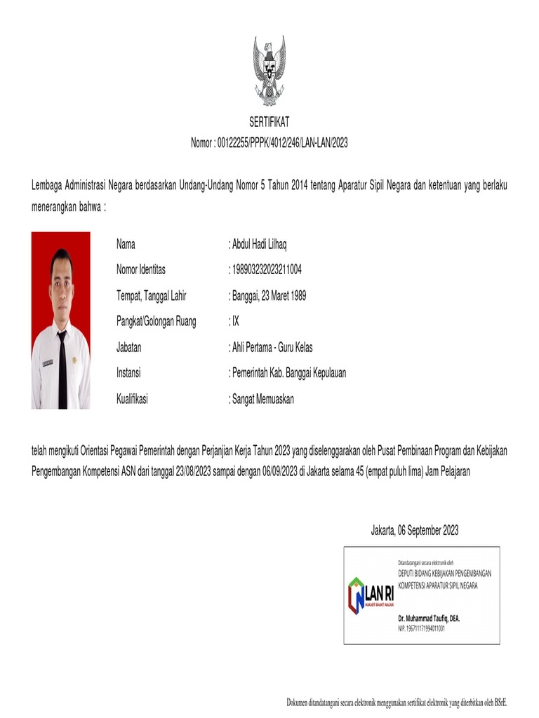 Sertifikat Mooc Lan Ri | PDF