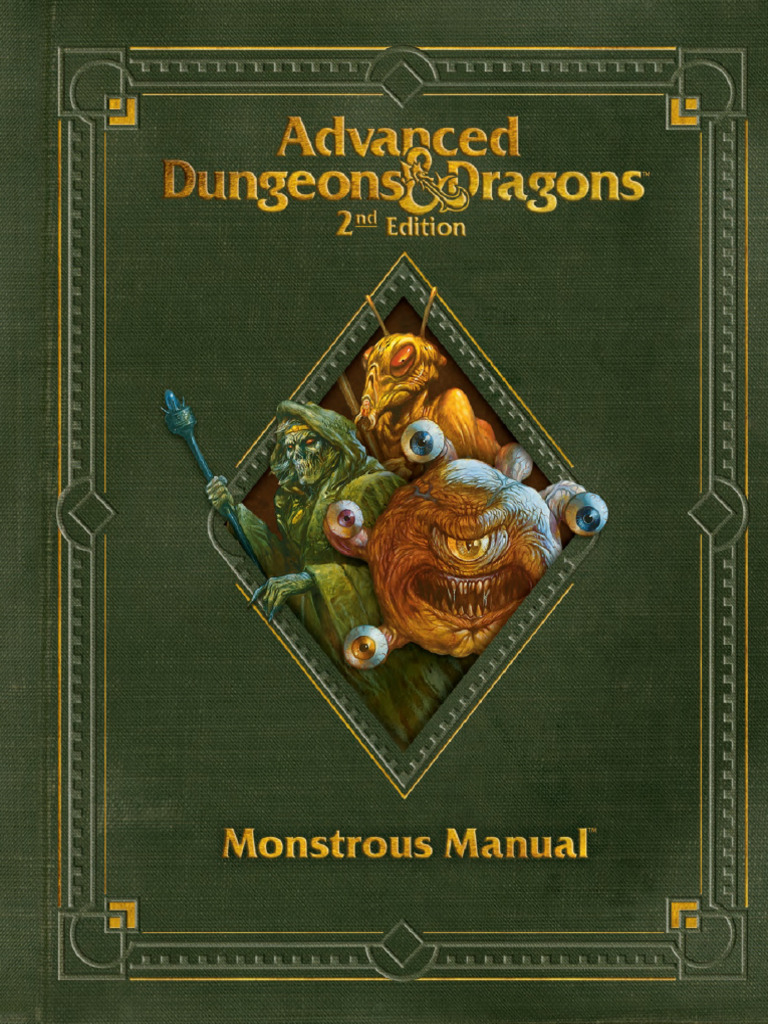 ADnD Monster Manual 2nd Edition Deluxe | PDF