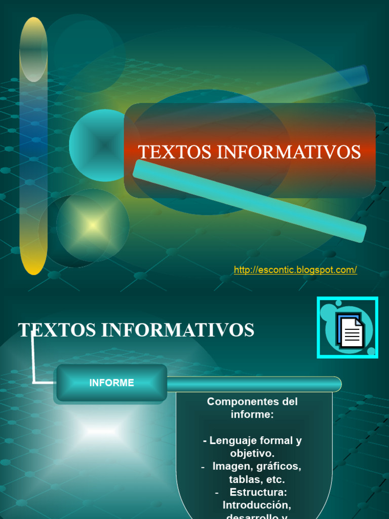 Textos Informativos Informe | PDF | Información | Lingüística
