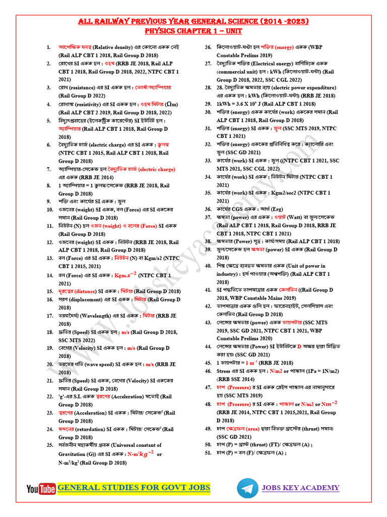 Unit (Physics) | PDF