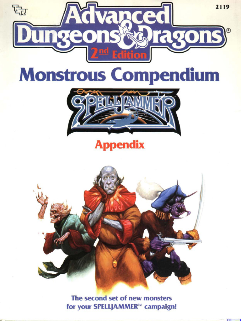 ADnD MC9 Monstrous Compendium - Spelljammer II 2nd Edition | PDF