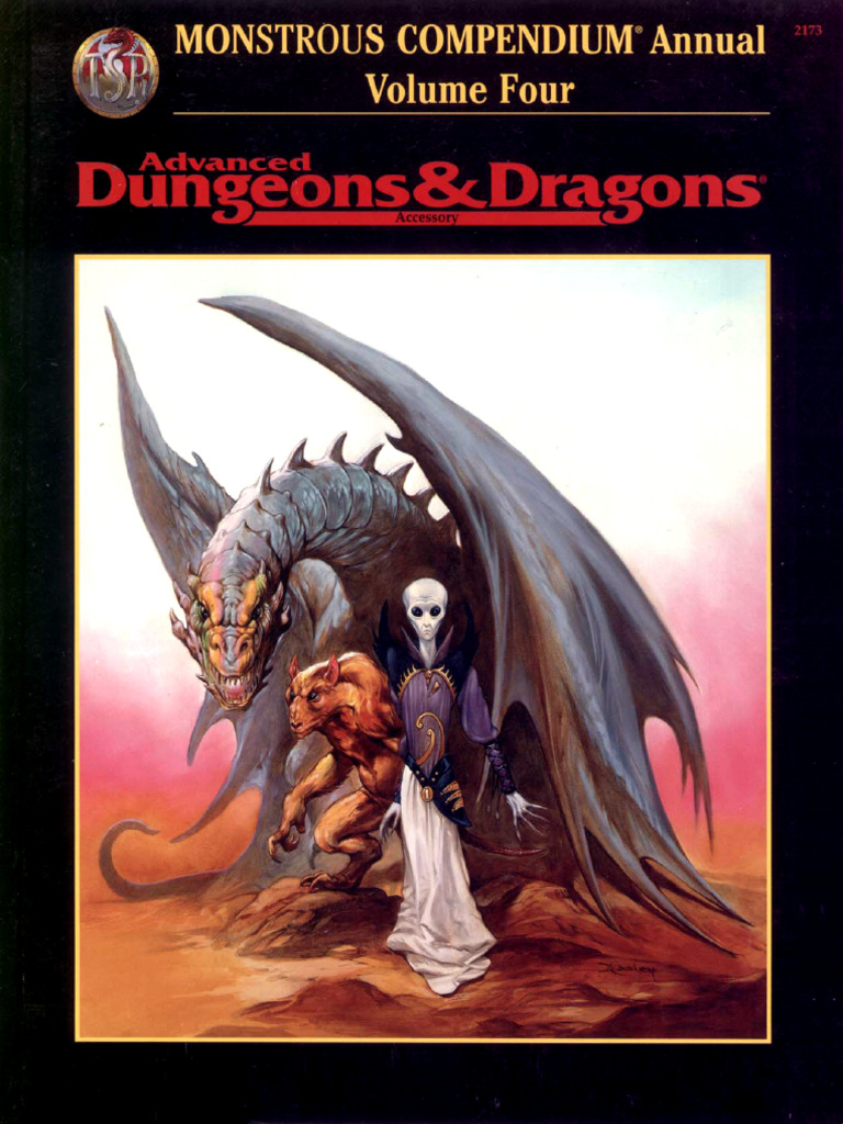 ADnD MC4 Monstrous Compendium - Annual Volume IV 2nd Edition | PDF