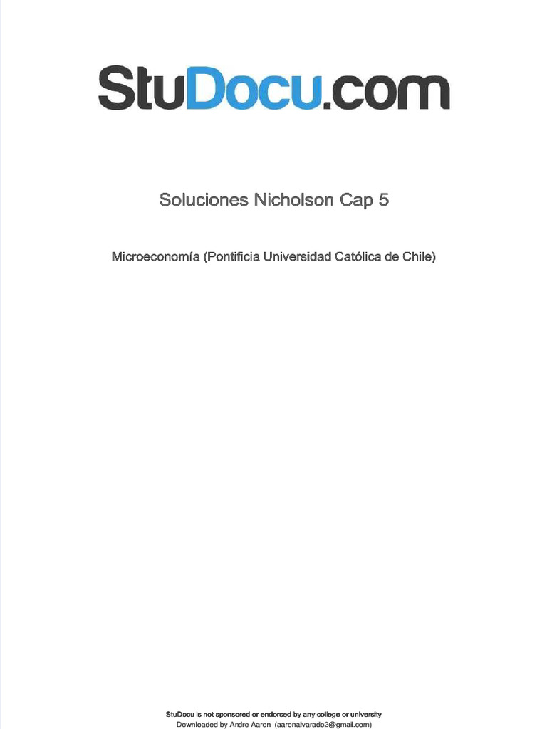 PDF Soluciones Nicholson Cap 5 Compress | PDF
