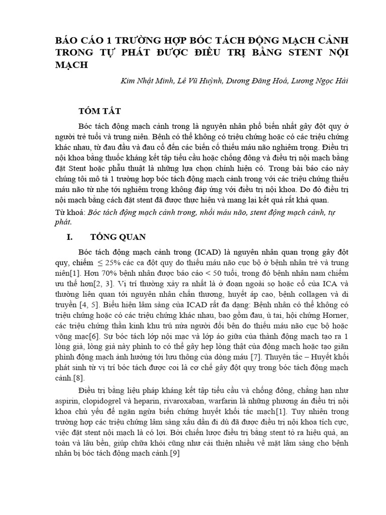 Case Report ICAD | PDF