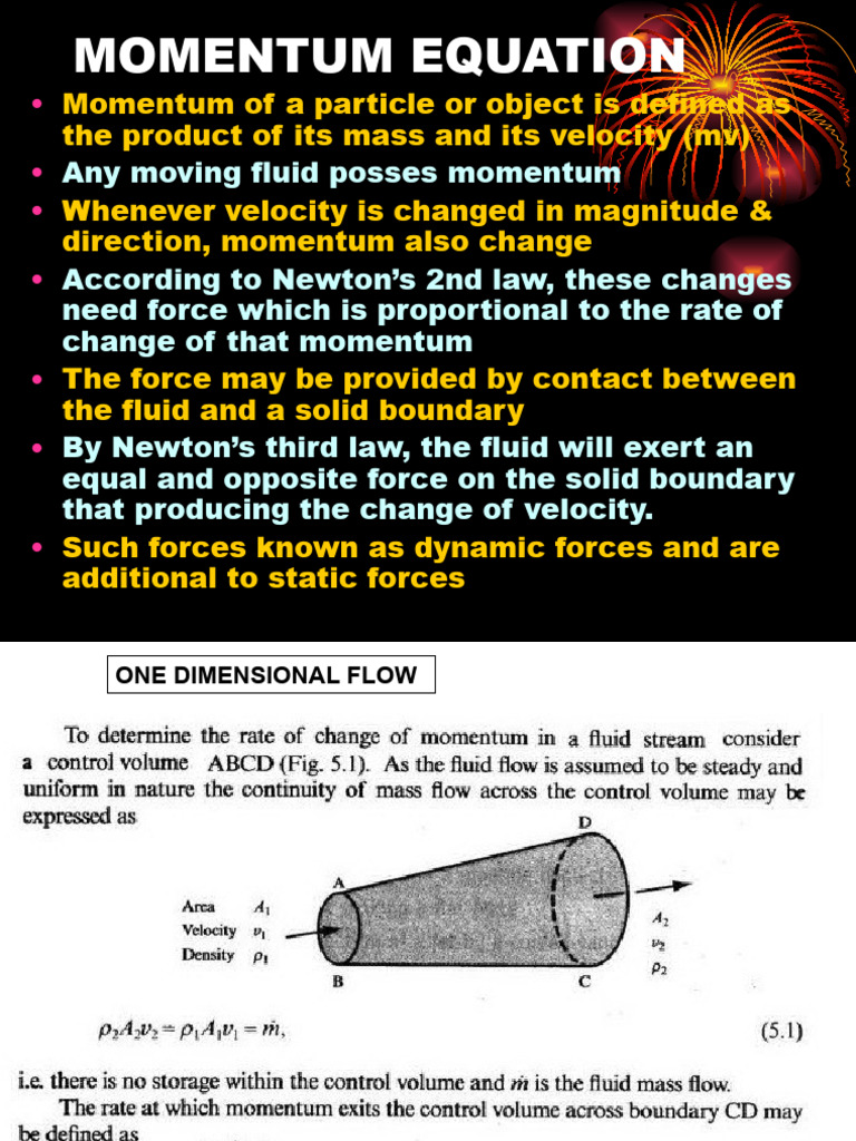 Understanding Momentum in Fluid Dynamics | PDF | Force | Momentum