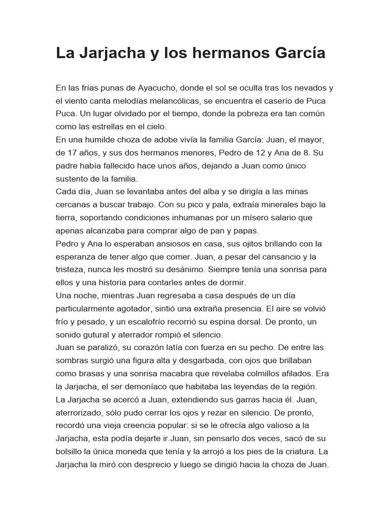 La Jarjacha y Los Hermanos García | PDF