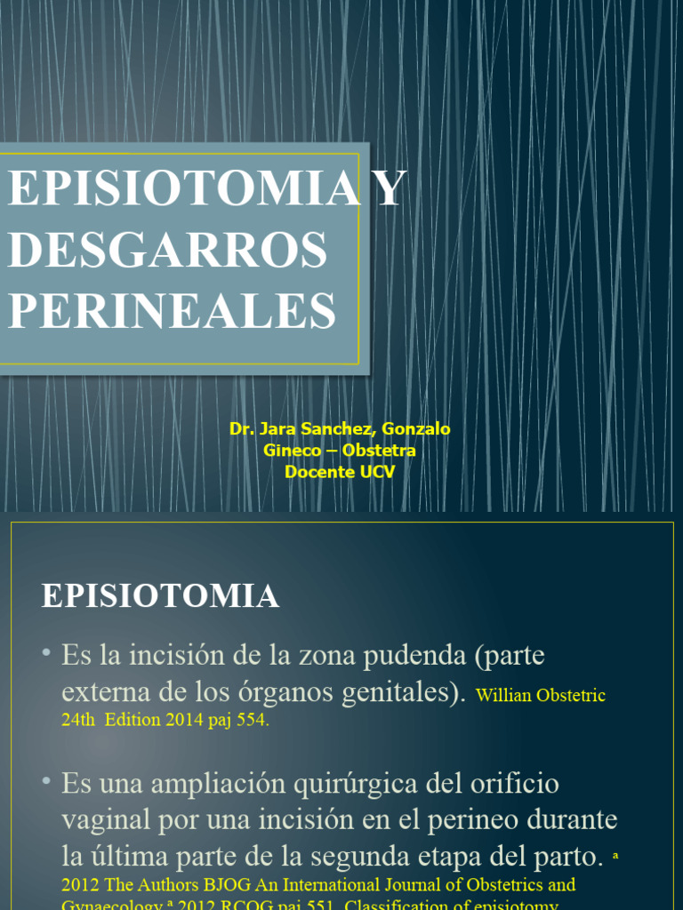 Episiotomia y Desgarros. | PDF | Parto | Especialidades Medicas