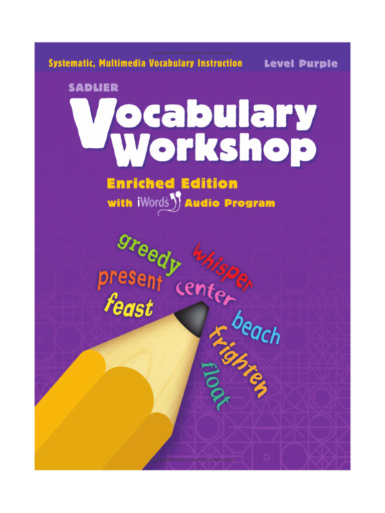 0 - Vocabulary - Workshop - Level Purple - gr.2 | PDF