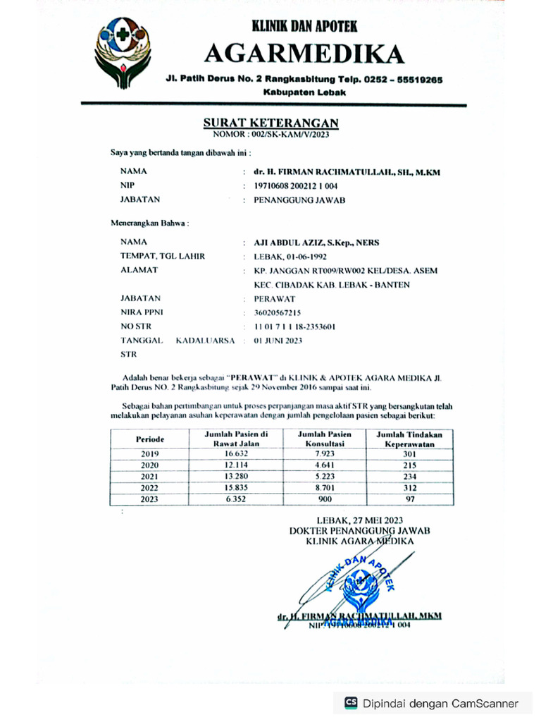 Surat Keterangan Aji | PDF