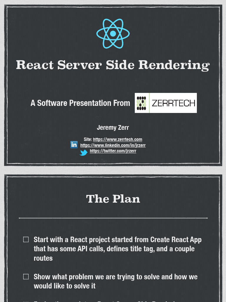 React Server Side Rendering | PDF | Networking | Internet & Web