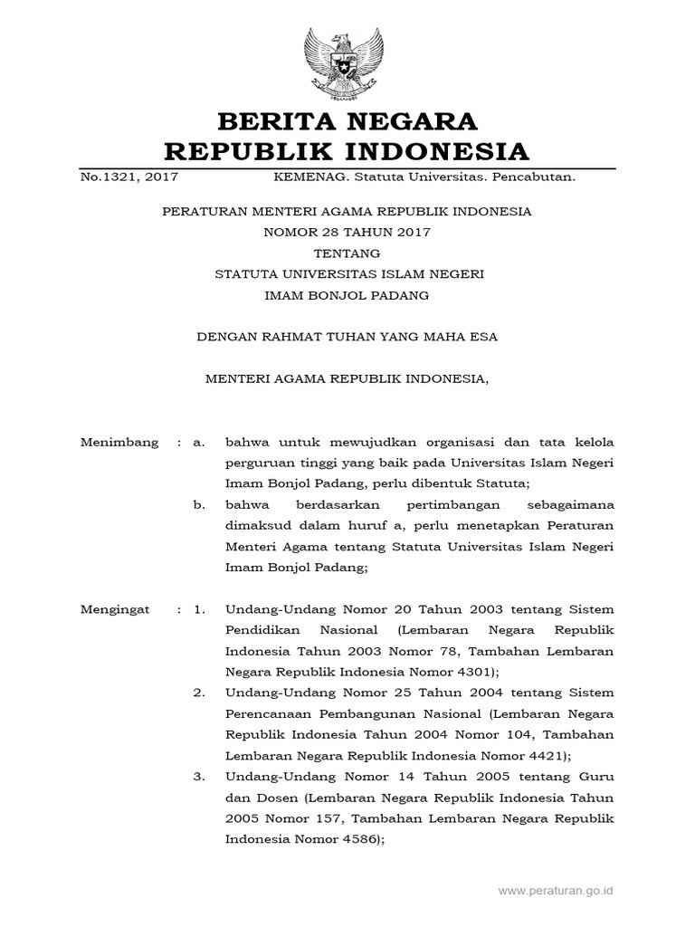 Permenag NOMOR 28 TAHUN 2017 | PDF