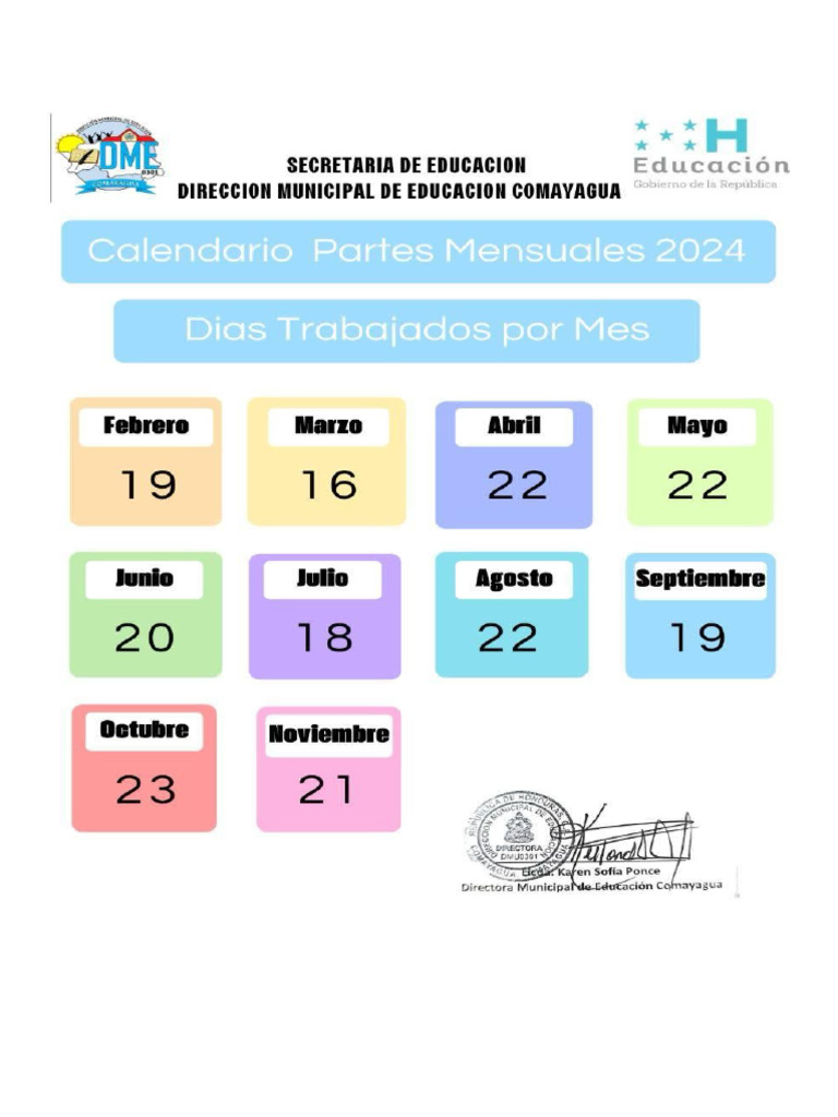 Doc1 Parte Mensual DT | PDF