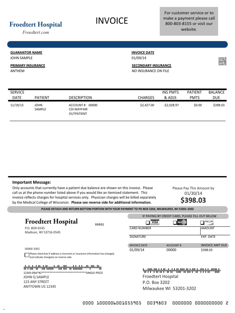 Free Medical Billing Invoice Forms | PDF | Insurance | Credit Card