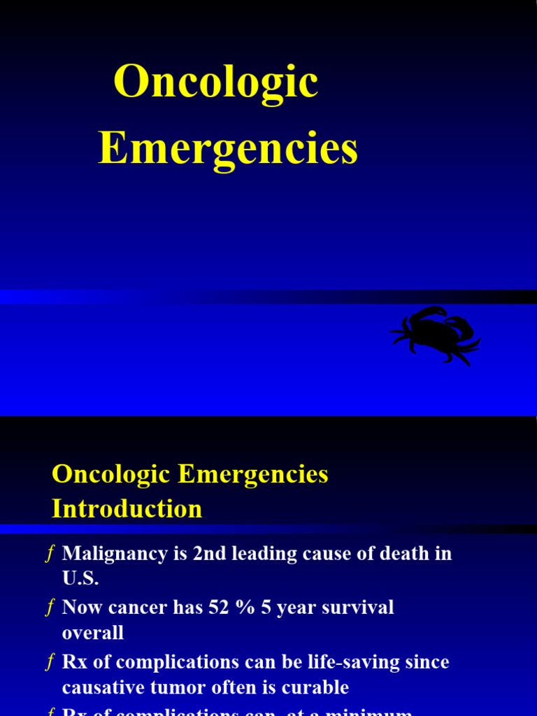 Oncology Emergency - IAN | PDF | Clinical Medicine | Diseases And Disorders