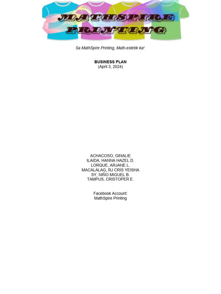 Business Plan Template 1 | PDF | Pricing | Product (Business)