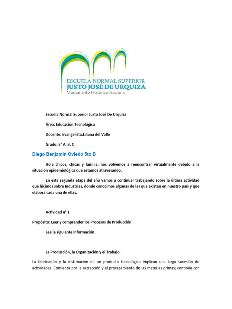 Echo La Producción Organizacion y Trabajo 5 Grado Completa Con Ficha | PDF | Materia prima | Panes