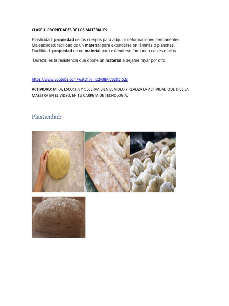 Clase 3 5° Grado-Propiedades de Los Materiales | PDF | Informática | Tecnología