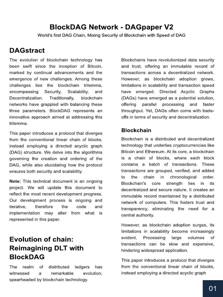 Blockdag Technical Whitepaper | PDF | Cryptocurrency | Computing