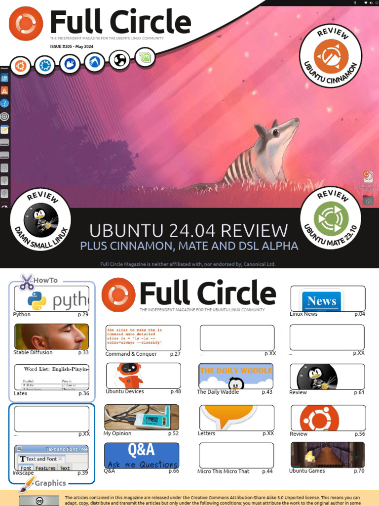 Full Circle Magazine Issue205 - en | PDF | Linux | Desktop Environment