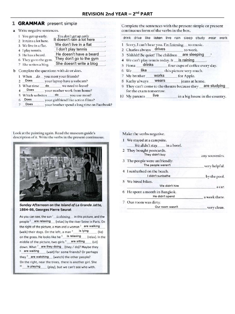 REVISION 2nd part- 2nd | PDF