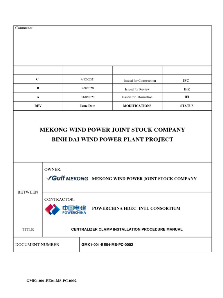 Centralizer Clamp Installation Guide | PDF | Building Materials | Equipment