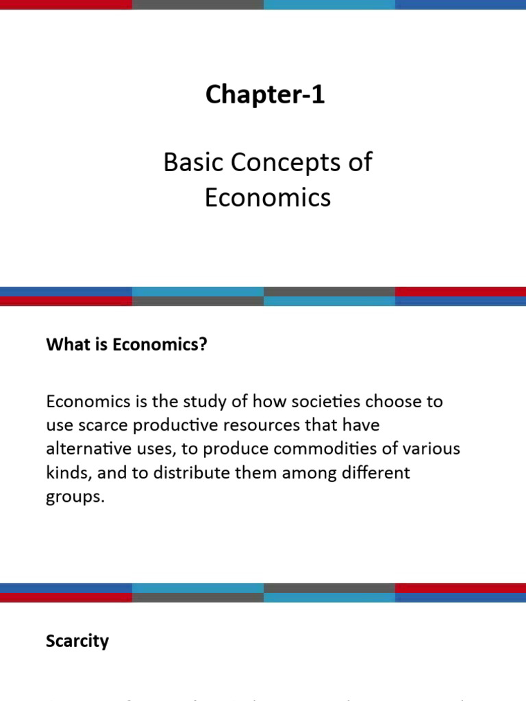 Basic Concepts of Economics | PDF | Economics | Microeconomics