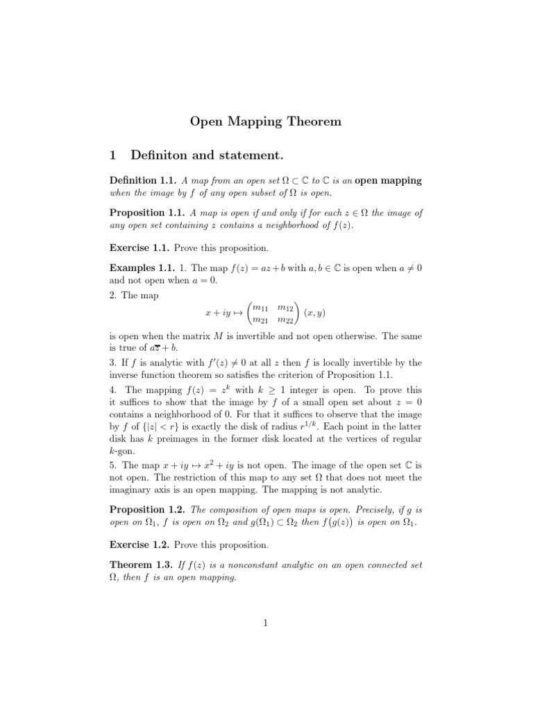 openmappingthm | Download Free PDF | Mathematical Logic | Mathematical Relations