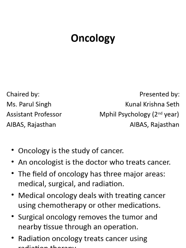Oncology 2 | PDF | Cancer | Oncology