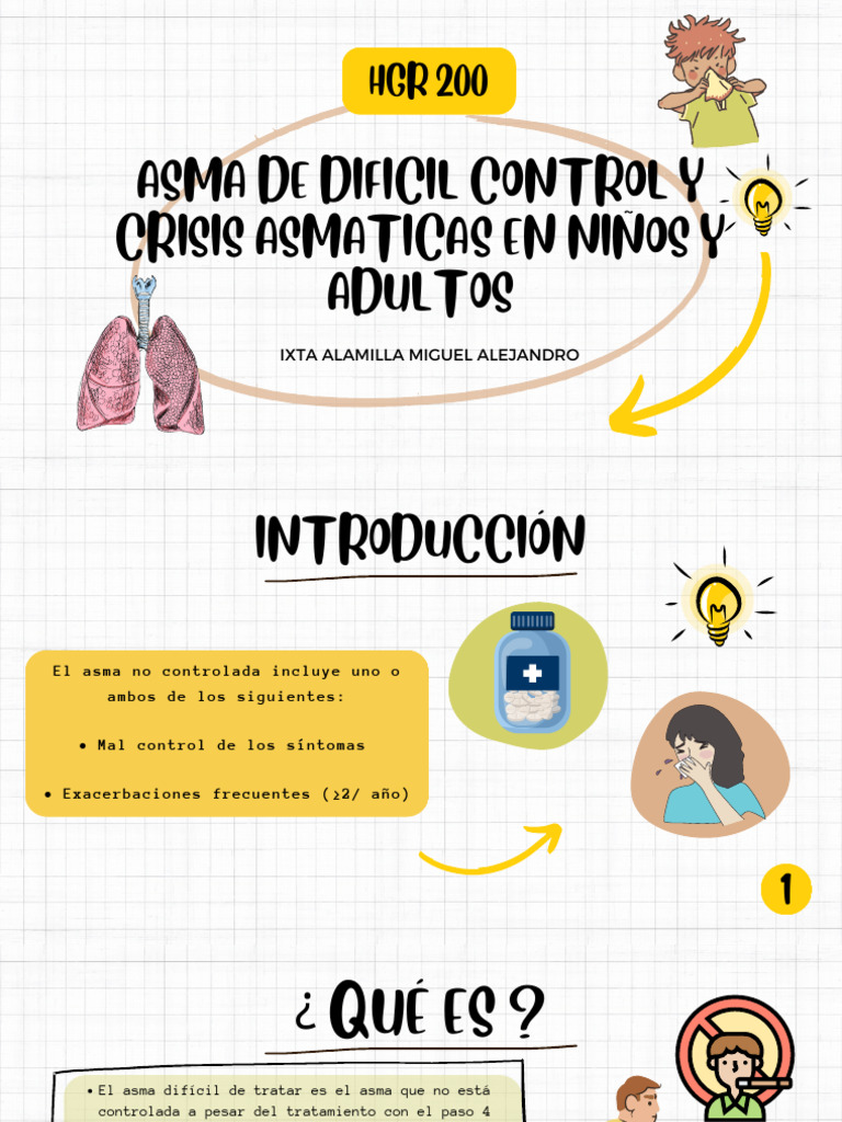 Asma Difícil en Niños y Adultos | PDF | Asma | Cuidado de la salud
