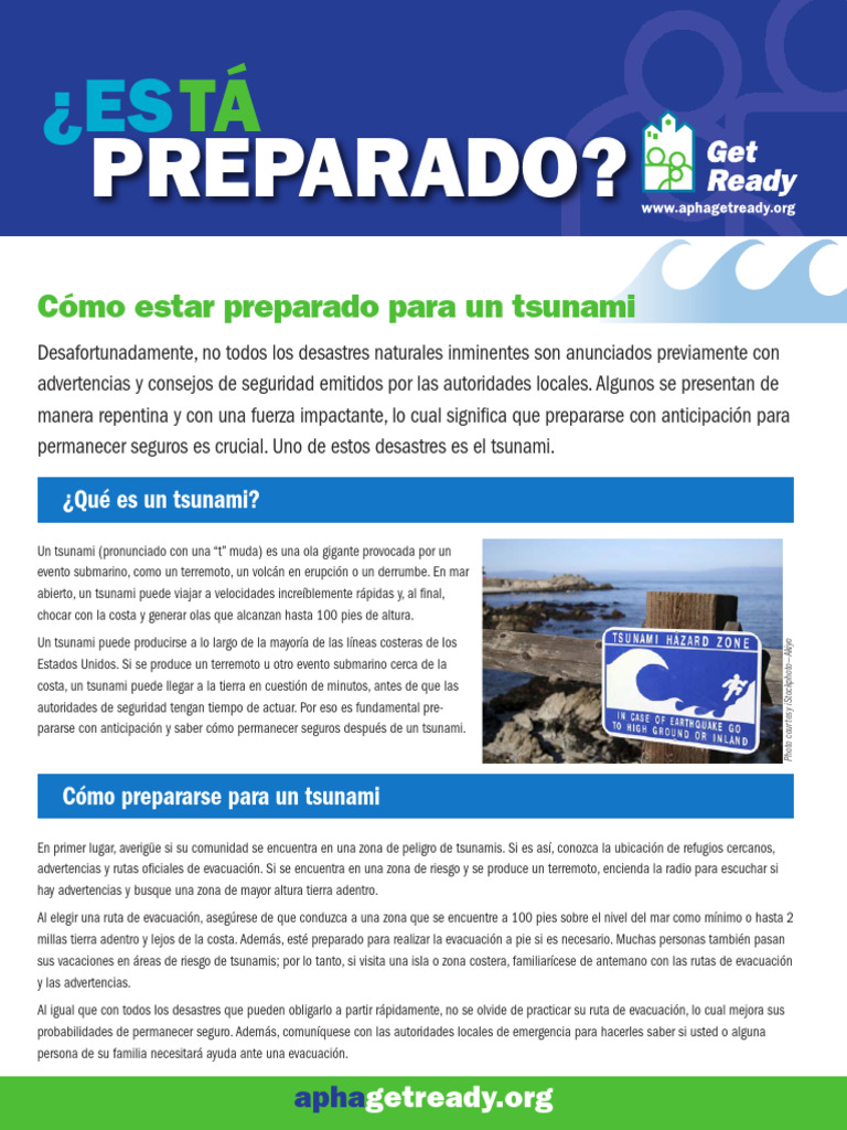 Tsunamis Spanish | PDF | Tsunami | Desastres naturales