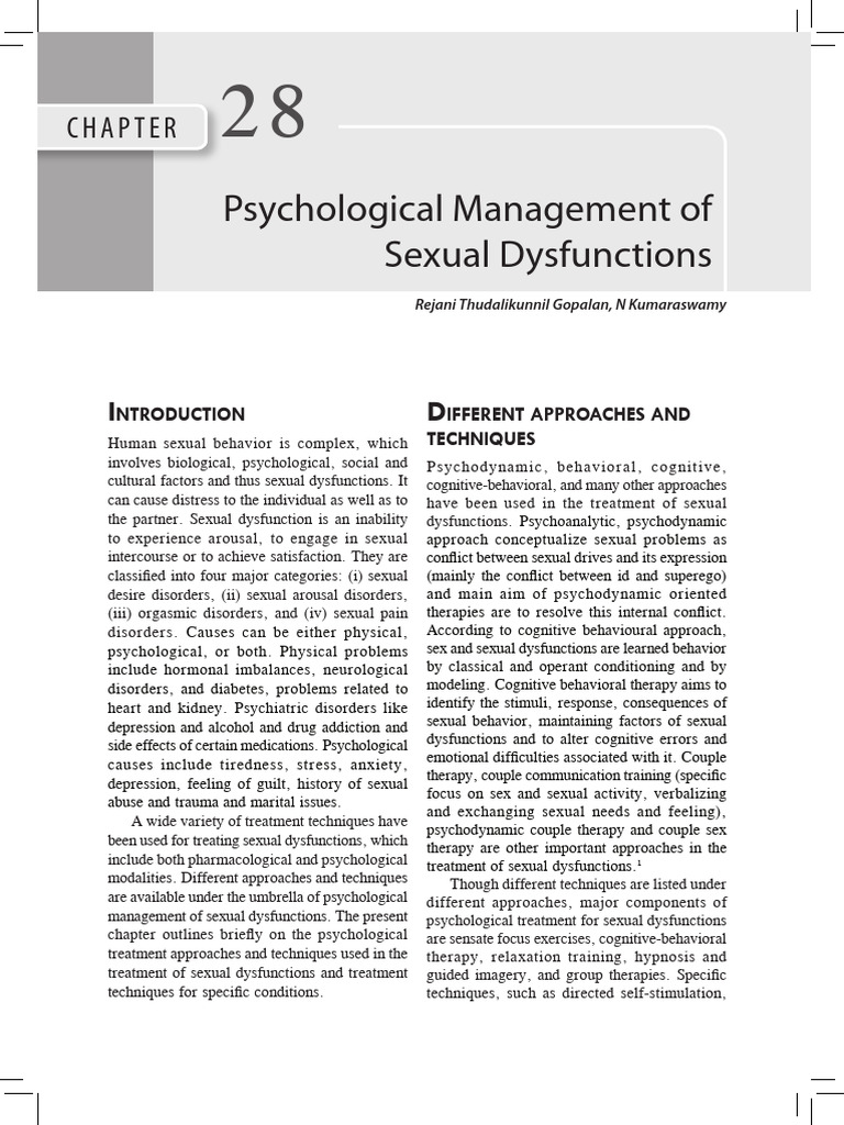 Sexual Dysfunction | PDF | Sexual Dysfunction | Mental Disorder