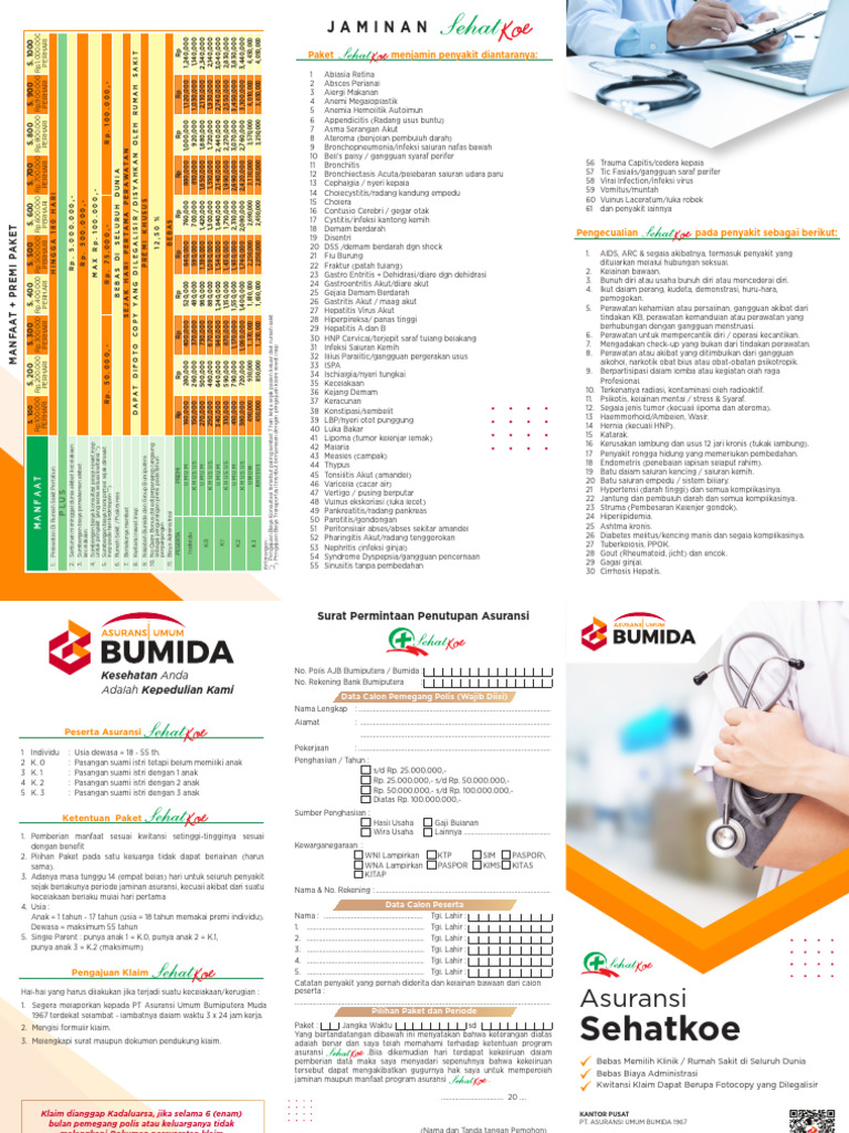 Paket Asuransi Kesehatan Bumida | PDF