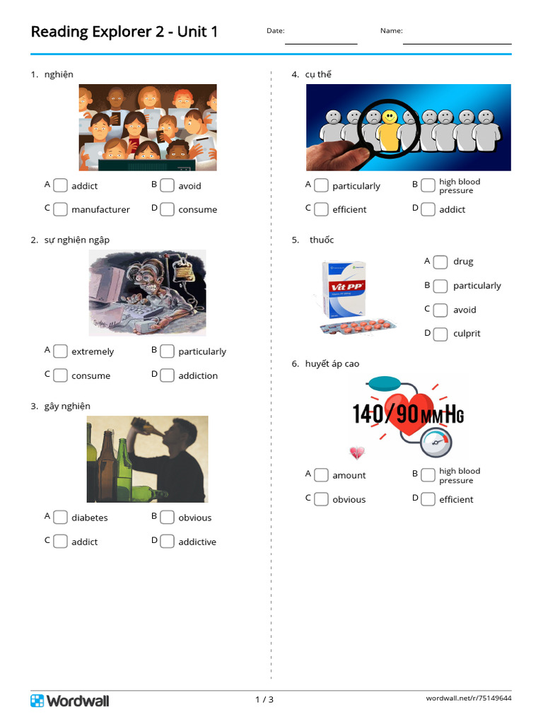 Reading Explorer 2 Unit 1 Quiz | PDF