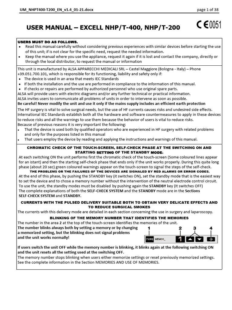 Alsa - NHP-T200 NHP-T400 - User Manual v1.4!01!22 | PDF | Electrical ...