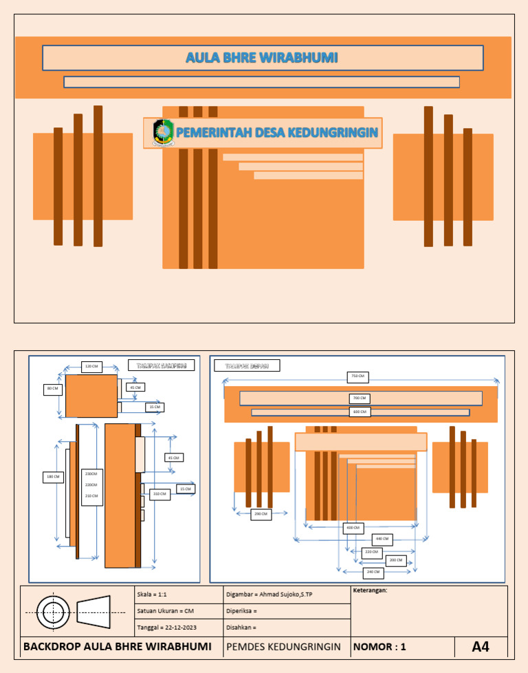Desain Backdrop Aula Gambar | PDF